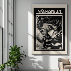 Mannspielen Gay Fetish Unframed Wall Art Bdsm Leather Room Decor