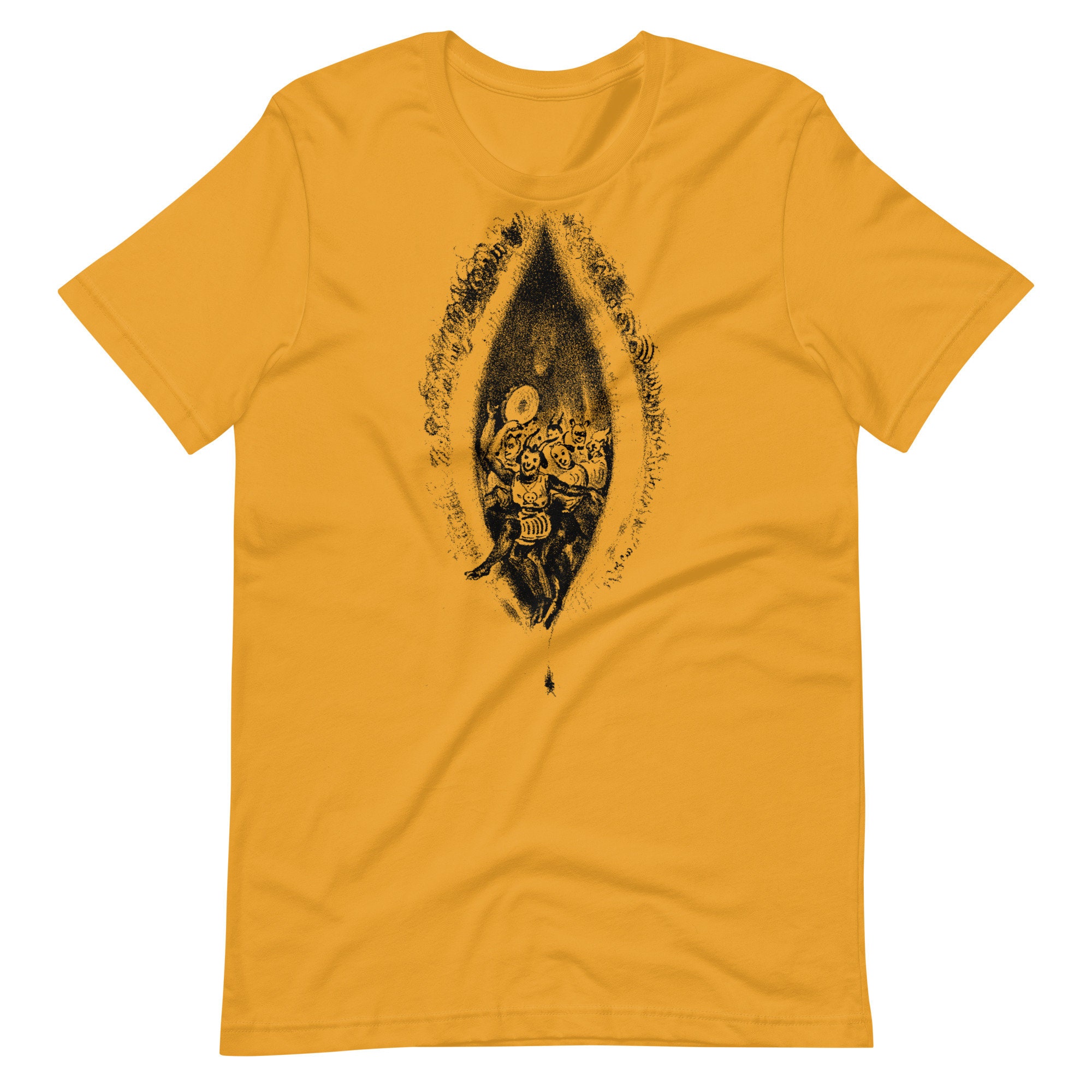 Demonic Vulva Party Shirt Spooky Vintage Vagina Drawing - Etsy