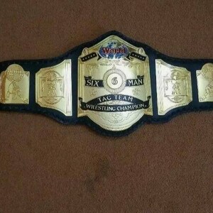 World Six6 Man Tag Team World Heavyweight Wrestling Championship Belt ...