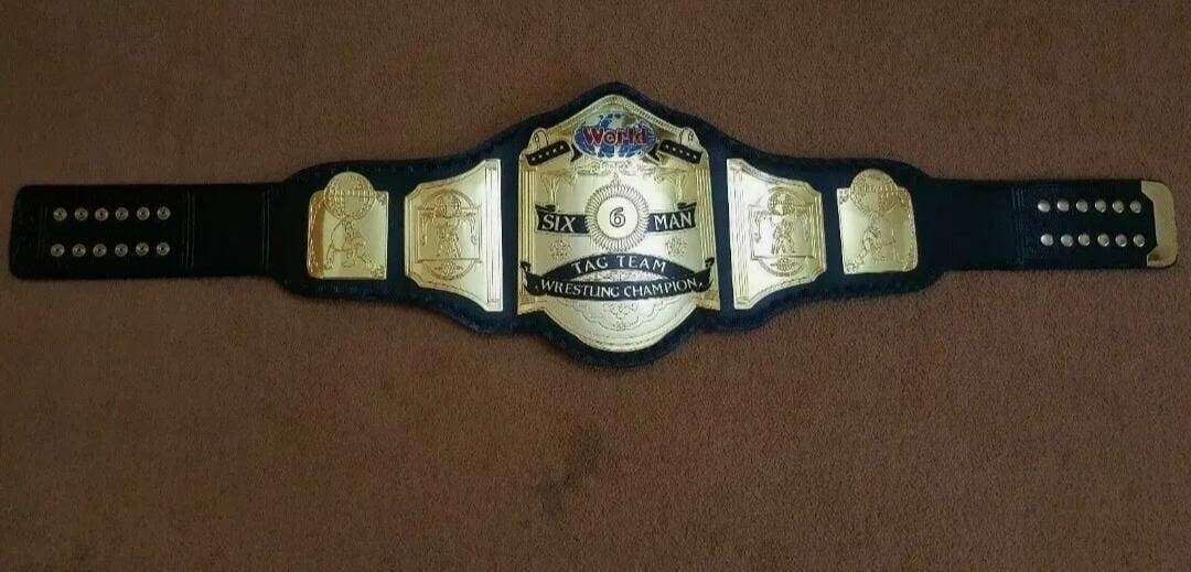 World Six6 Man Tag Team World Heavyweight Wrestling Championship Belt ...