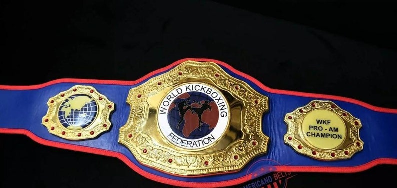 WKF KICK BOXING Championship Title Belt - Etsy