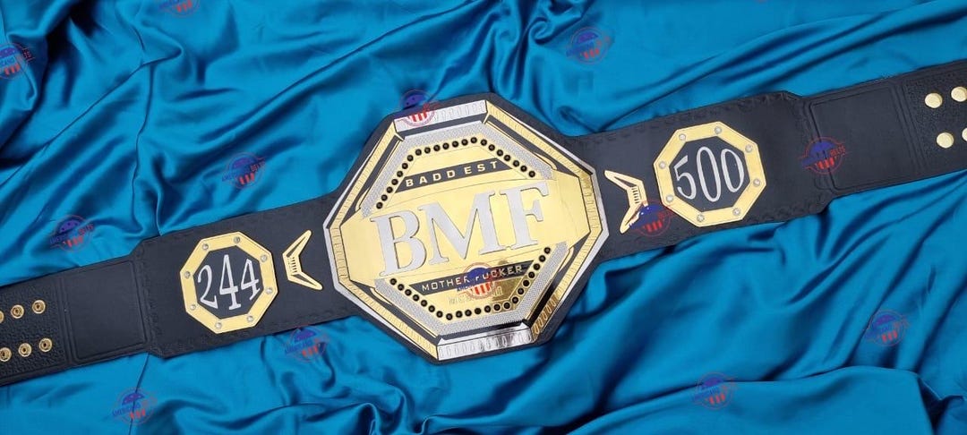 BMF WORLD HEAVYWEIGHT Wrestling Championship Title Belt - Etsy