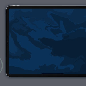 Minimalistic Dark Blue iPad Wallpaper - Etsy