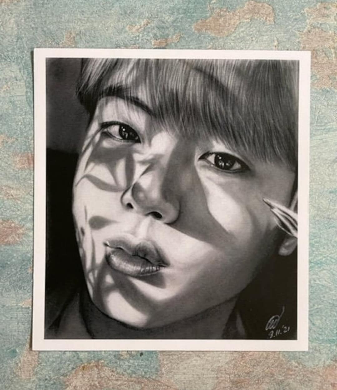 Jin BTS ART PRINT of Orininal Drawing - Etsy