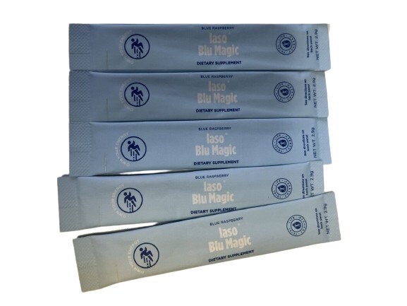 IASO Blu Magic Blue Raspberry 5 Sachets - Etsy