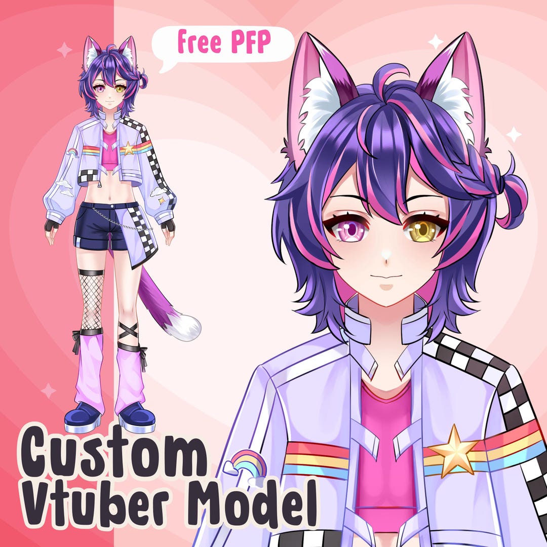 Custom LIVE2D Vtuber Model Live2d Commission Live2d Model Vtuber ...