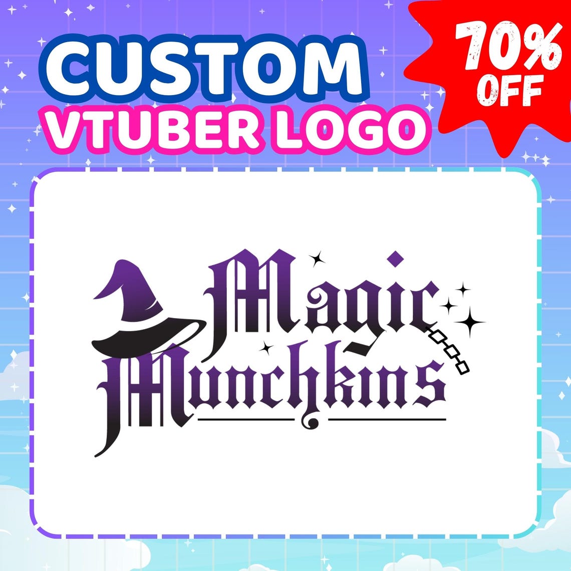 CUSTOM VTUBER LOGO Cute Logo, Kawaii Logo, Vtuber Logo Commission ...