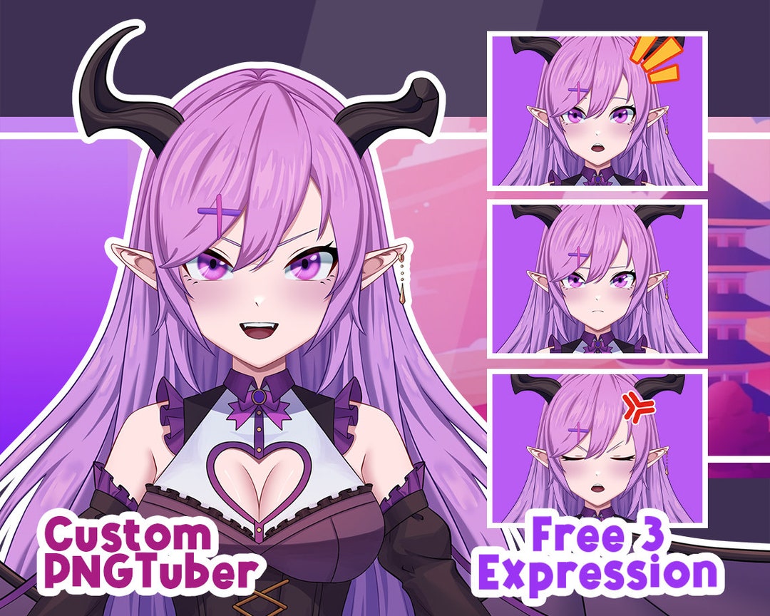 Pngtuber Model Commercial Use Half Body Vtuber Model Live2d Vtuber ...