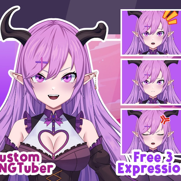 Vtuber Custom Half Body Model - Etsy