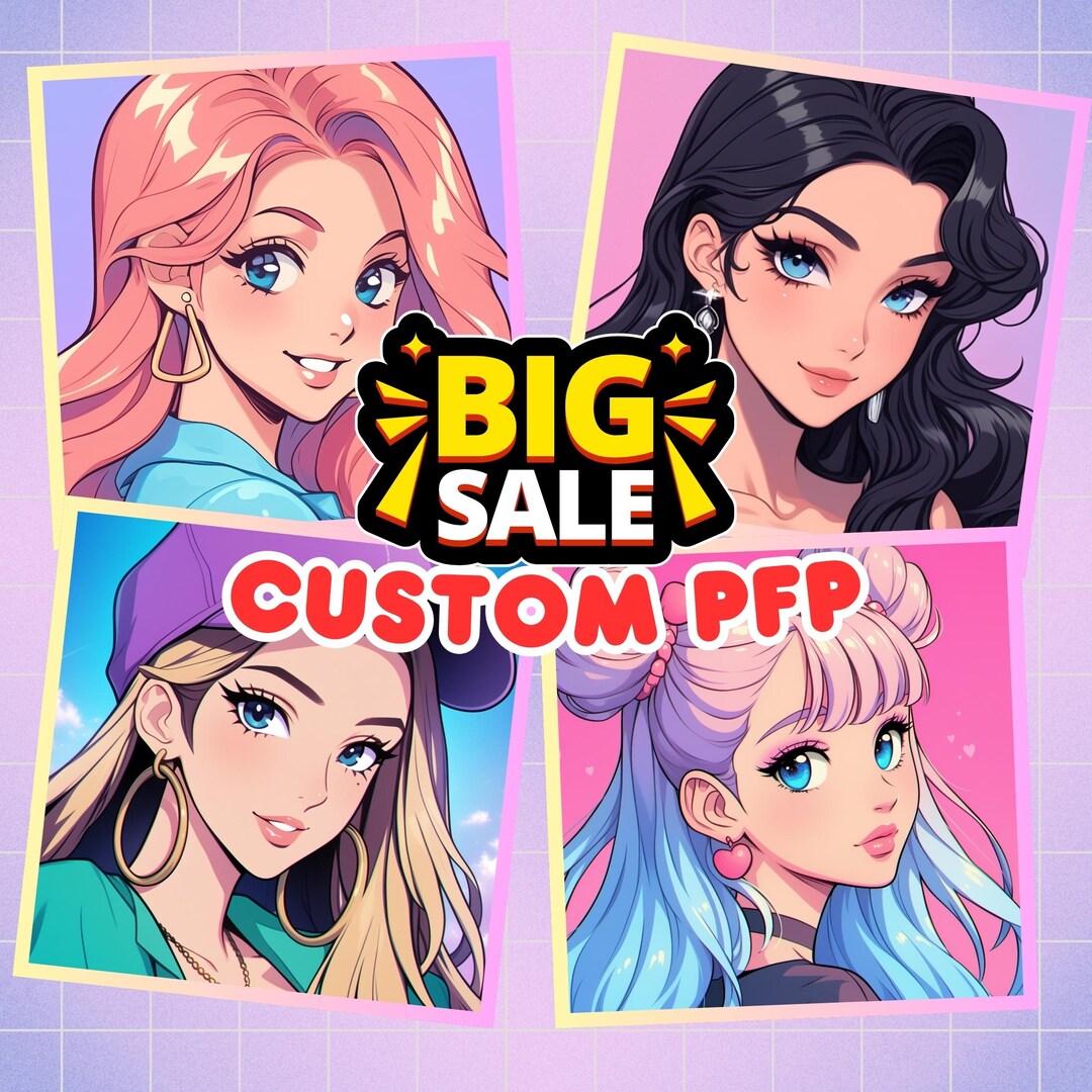 CUSTOM PFP Character Commission, Anime Potrait, PFP, Custom, Profile ...