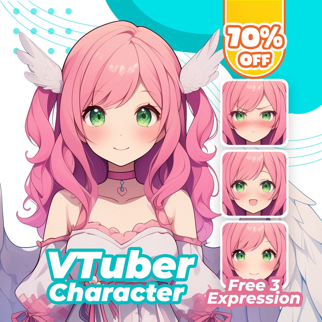 CUSTOM Vtuber Model for Commercial Use, Live 2D Vtuber Model, Vtuber ...