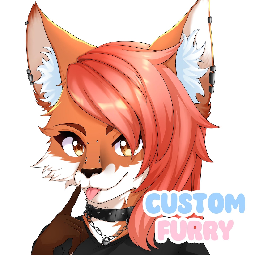 Furry Art Commission Custom Pfp/headshot Anime Furry Profile Picture ...