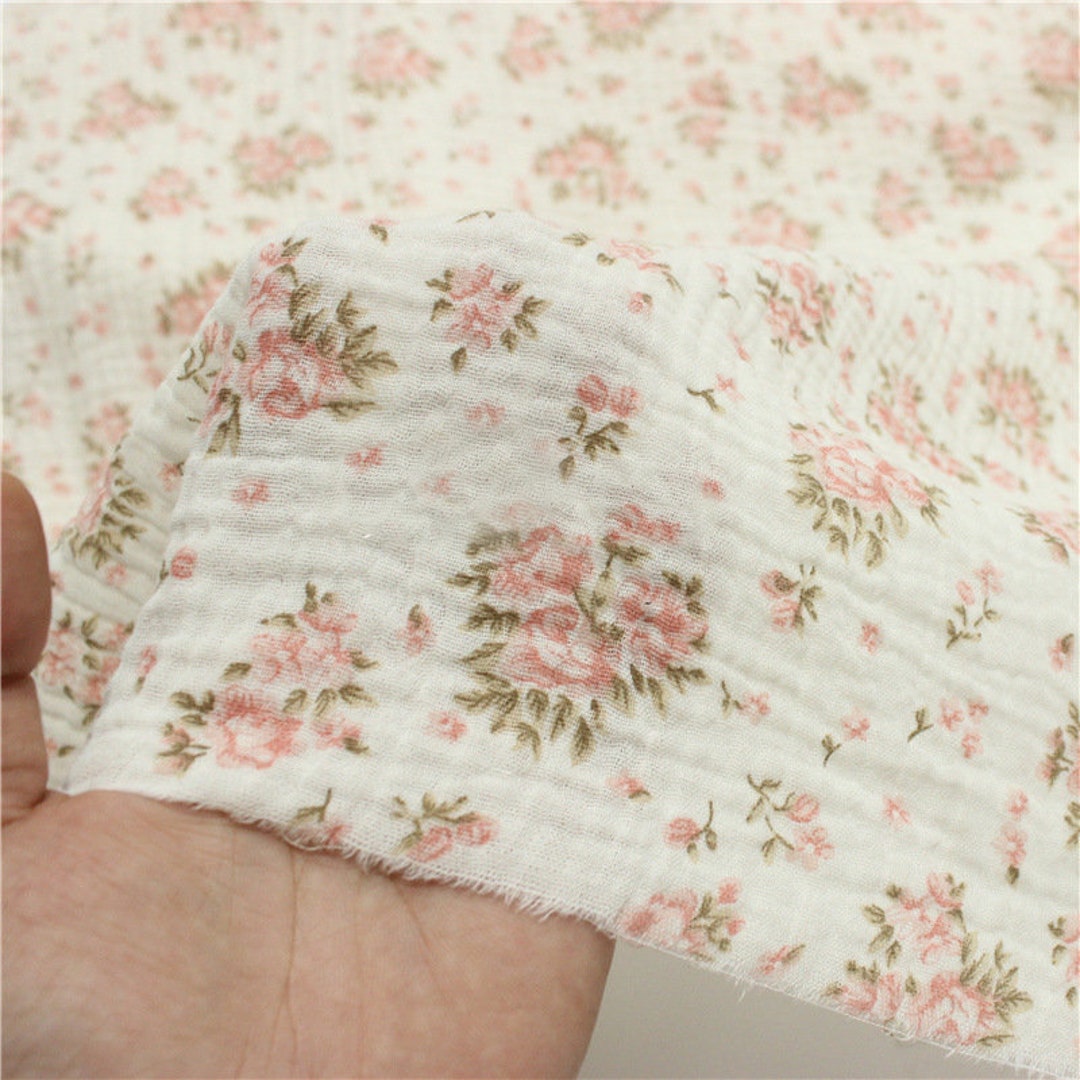 Floral Cotton Fabric,designer Fabric,floral Fabric,printed Flower ...