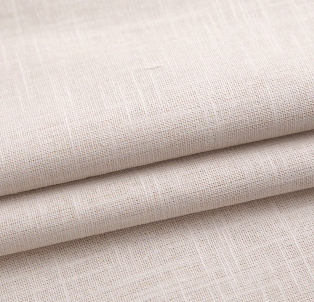 Soft Cotton Linen Fabric,plain Cotton Fabric,dress Fabric,fabric by the ...