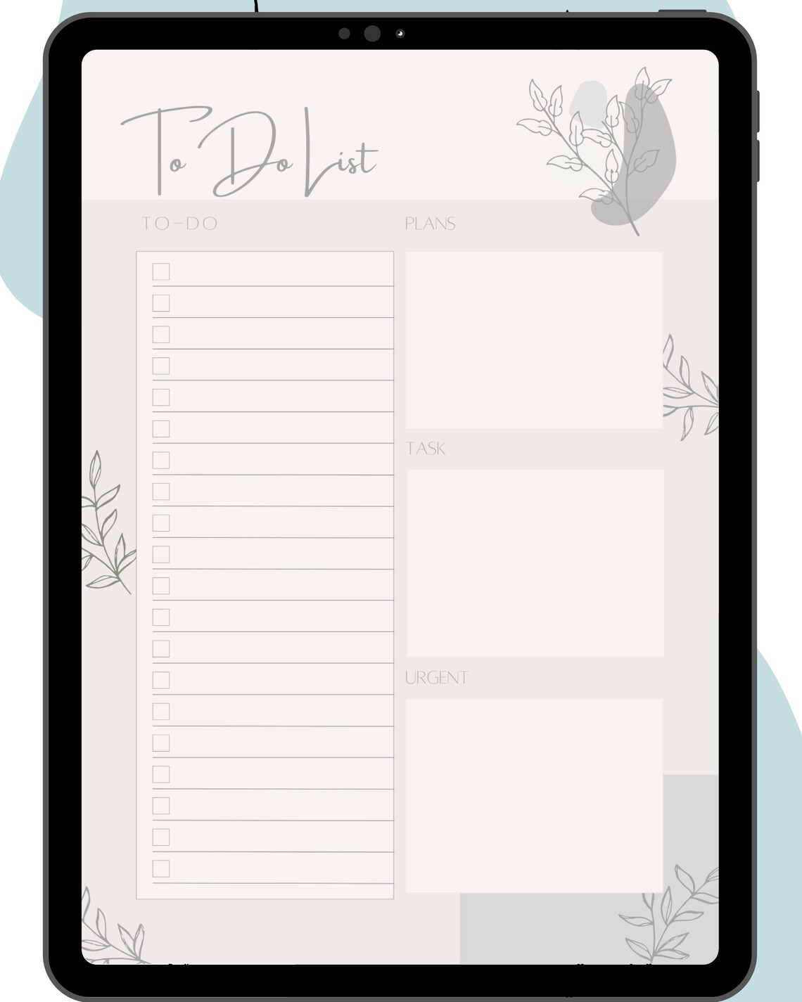 Digital to Do List, Digital to Do List for Goodnotes, iPad Planner List ...