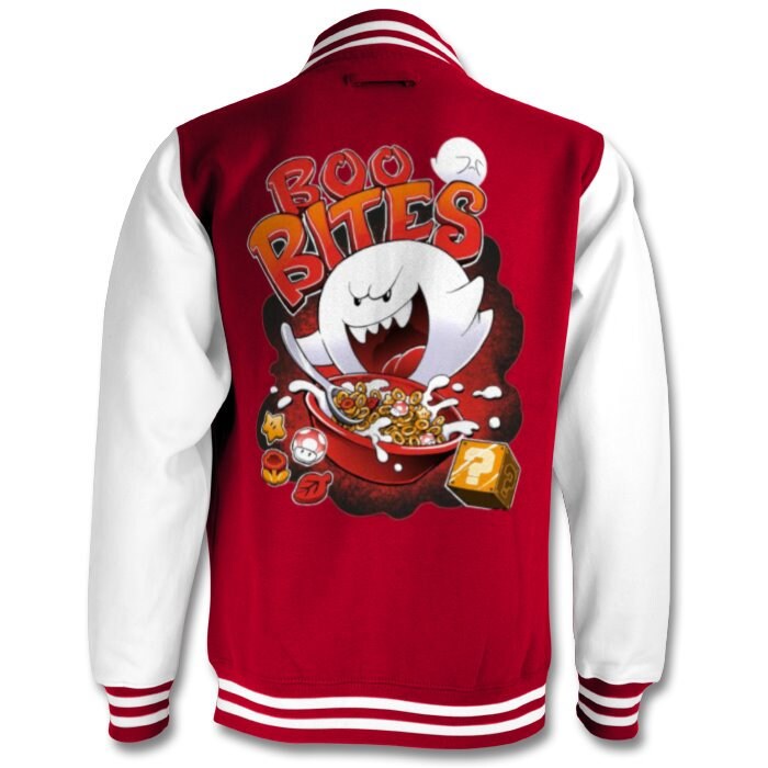 Super Mario Boo Bites Varsity Jacket - Etsy