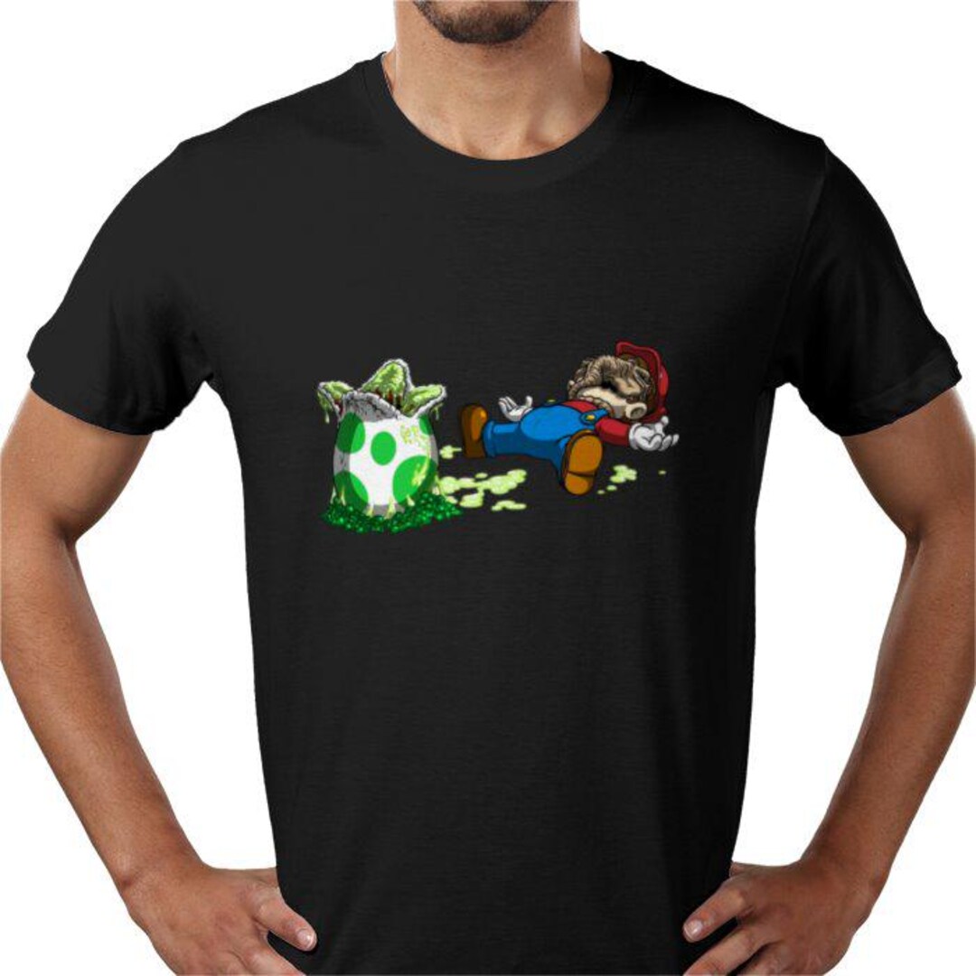 Super Mario & Alien Yoshi Parasite Egg T Shirt - Etsy