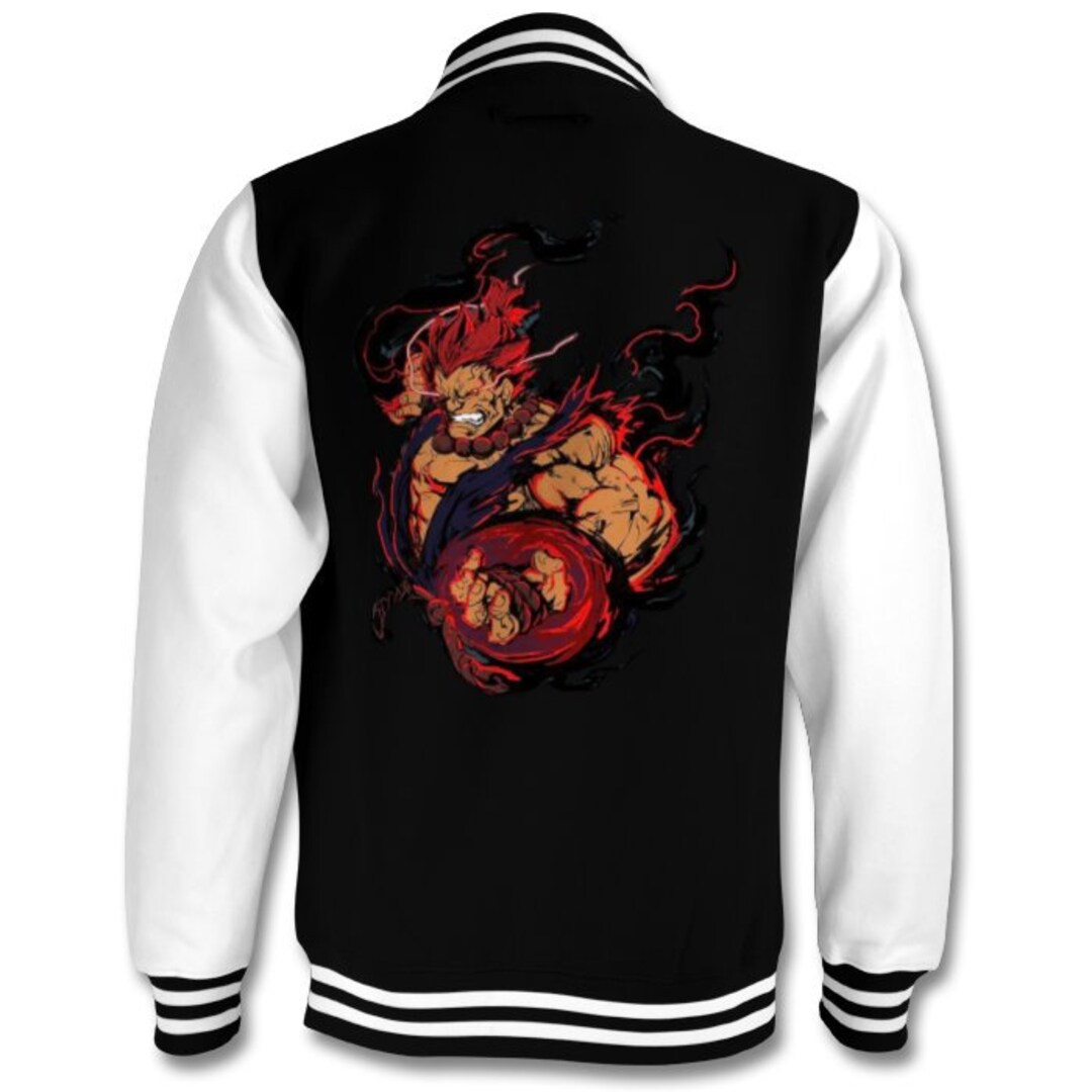 Street Fighter Akuma Varsity Jacket - Etsy