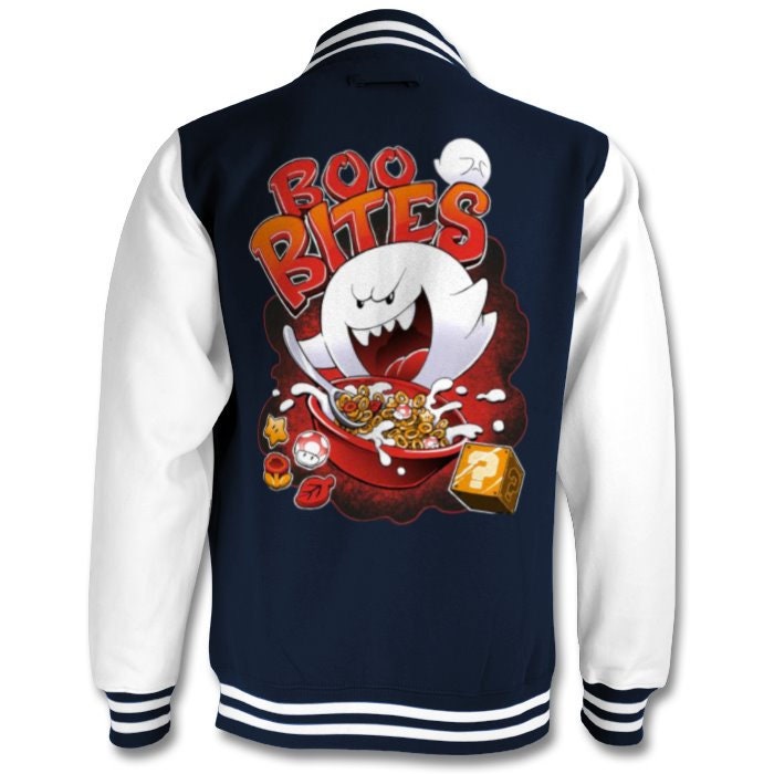 Super Mario Boo Bites Varsity Jacket - Etsy