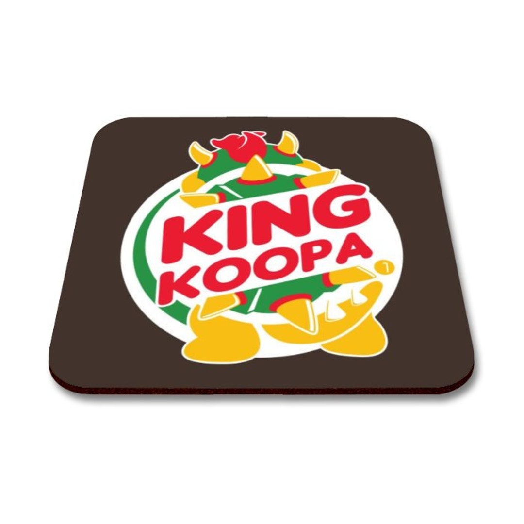 Super Mario King Koopa Burger King Parody Coaster - Etsy