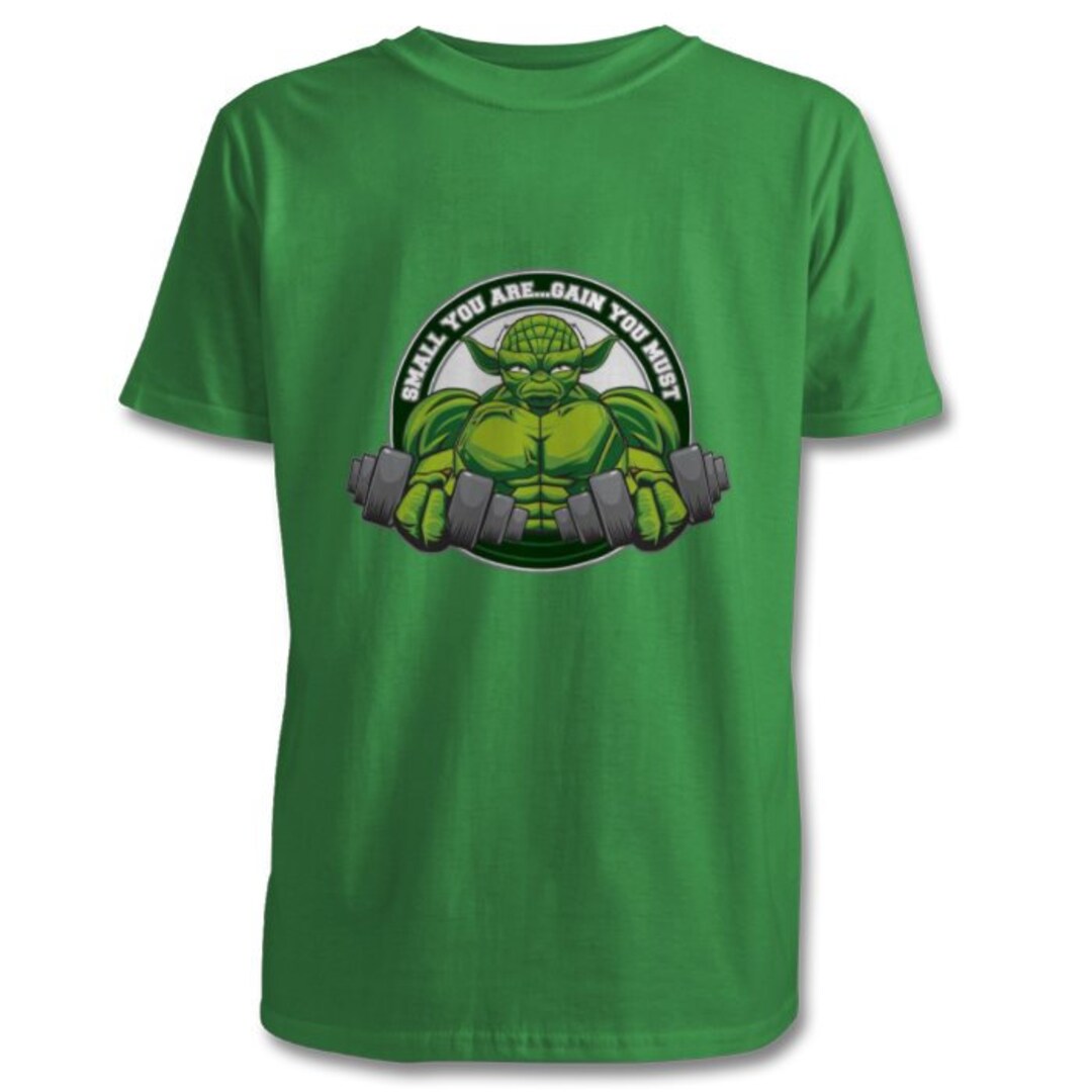 Star Wars Yoda Gym T-shirt - Etsy
