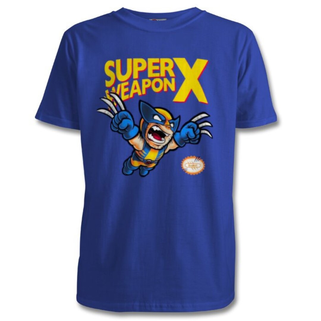 Super Mario Bro's & Wolverine Super Weapon X T-shirt - Etsy