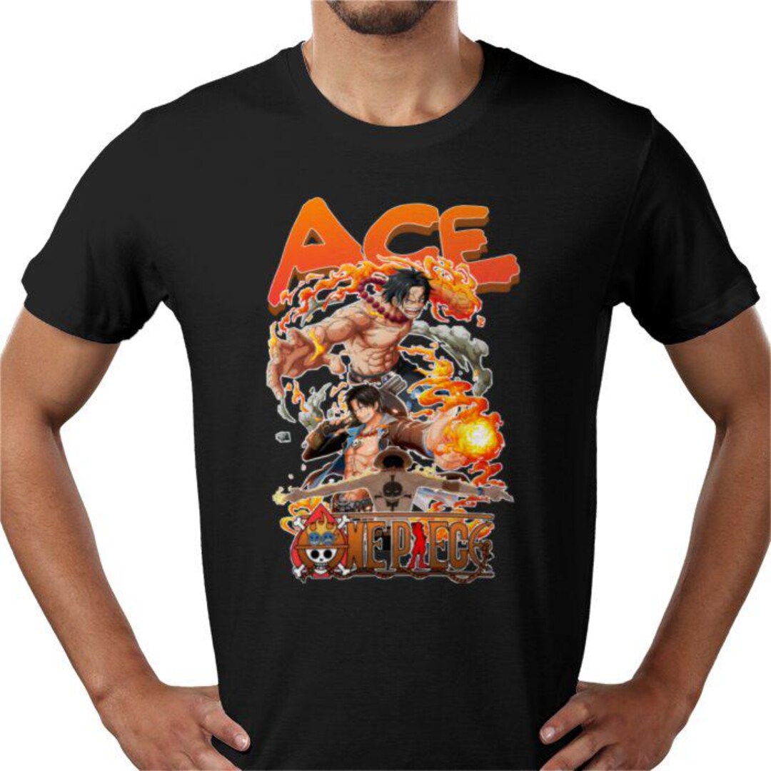 One Piece Ace Theme 2 T-shirt - Etsy
