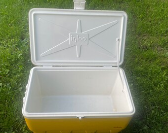 Yellow Igloo Cooler - Etsy