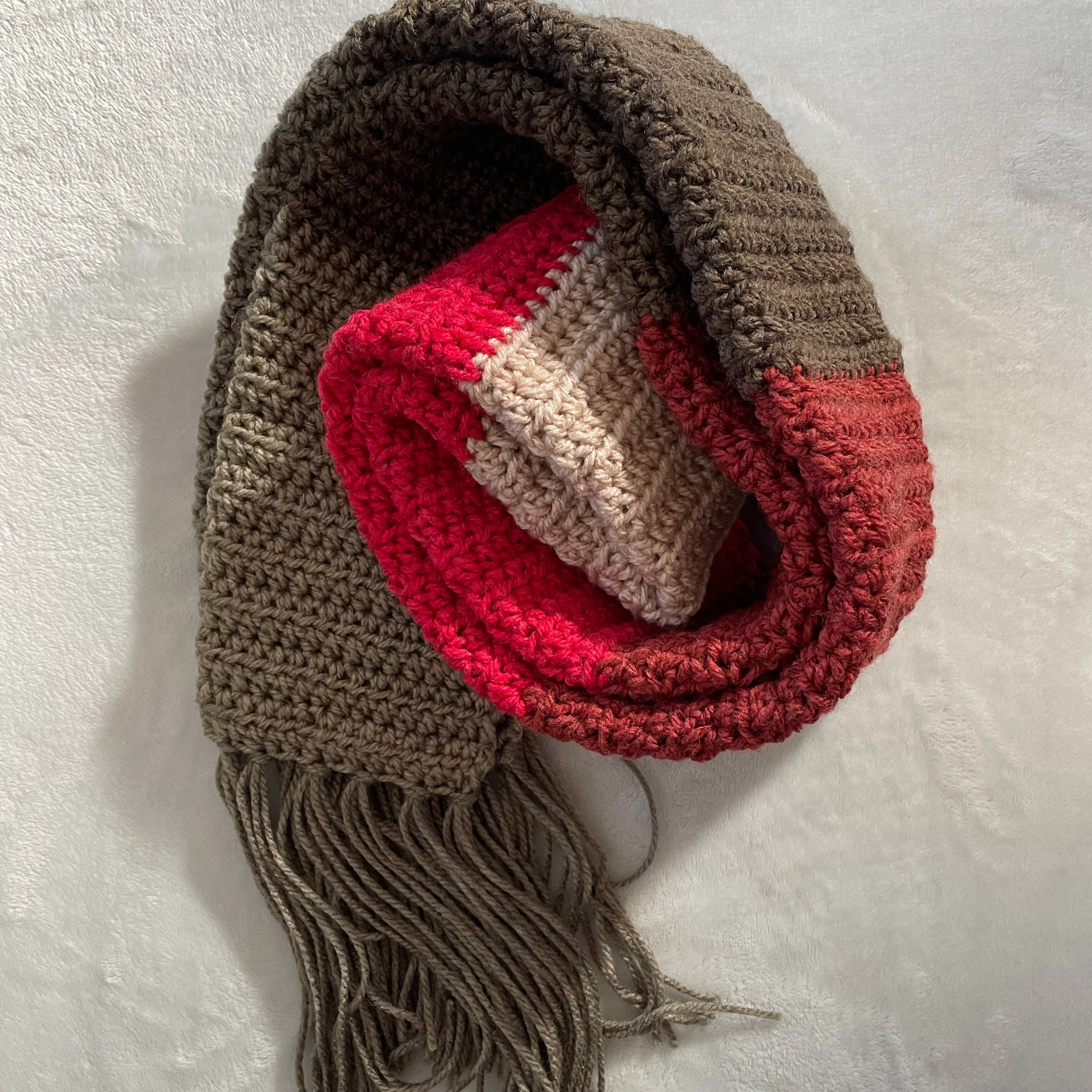 Handmade Crochet Scarf, Hand Crocheted Scarf Perfect for Gifting ...