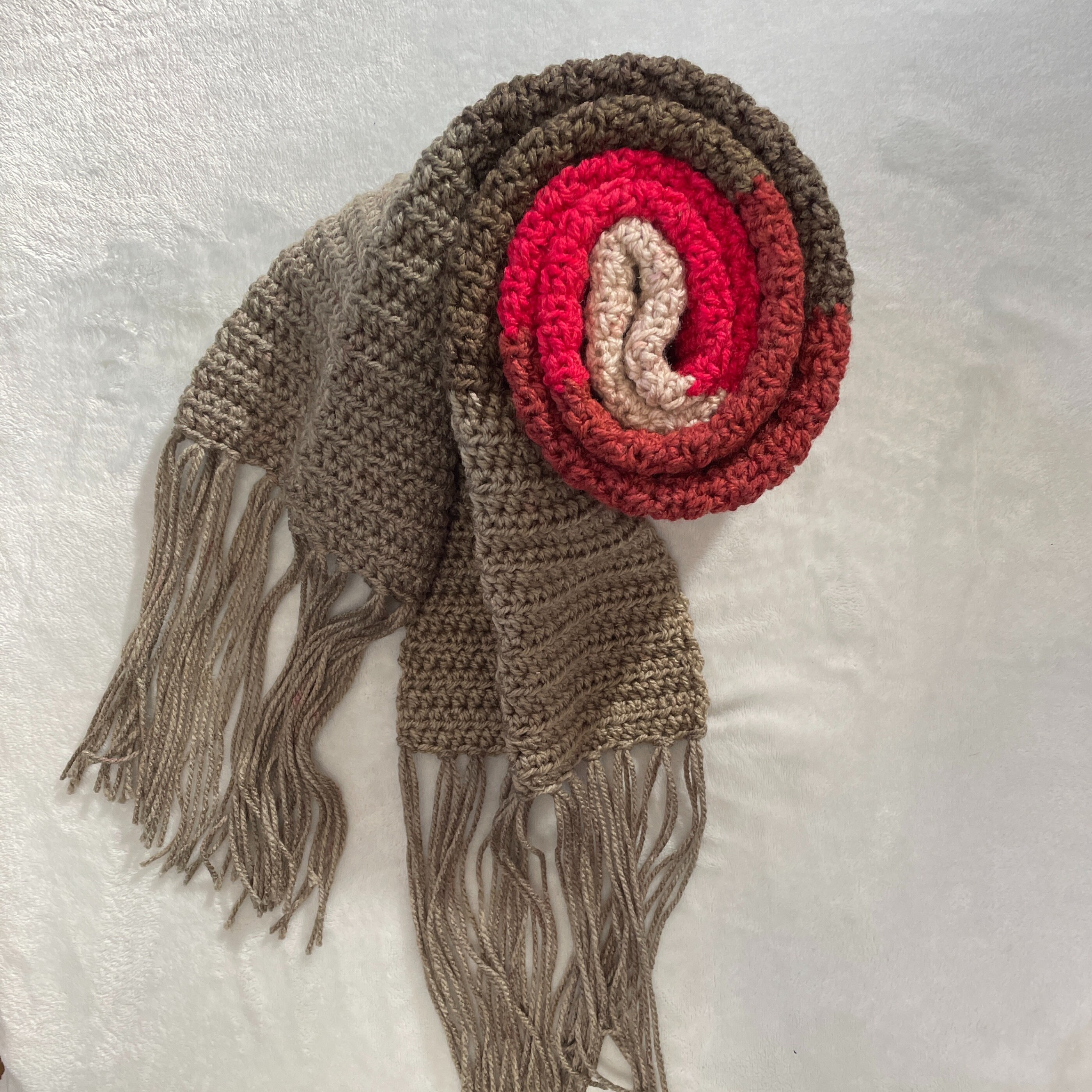 Handmade Crochet Scarf, Hand Crocheted Scarf Perfect for Gifting ...