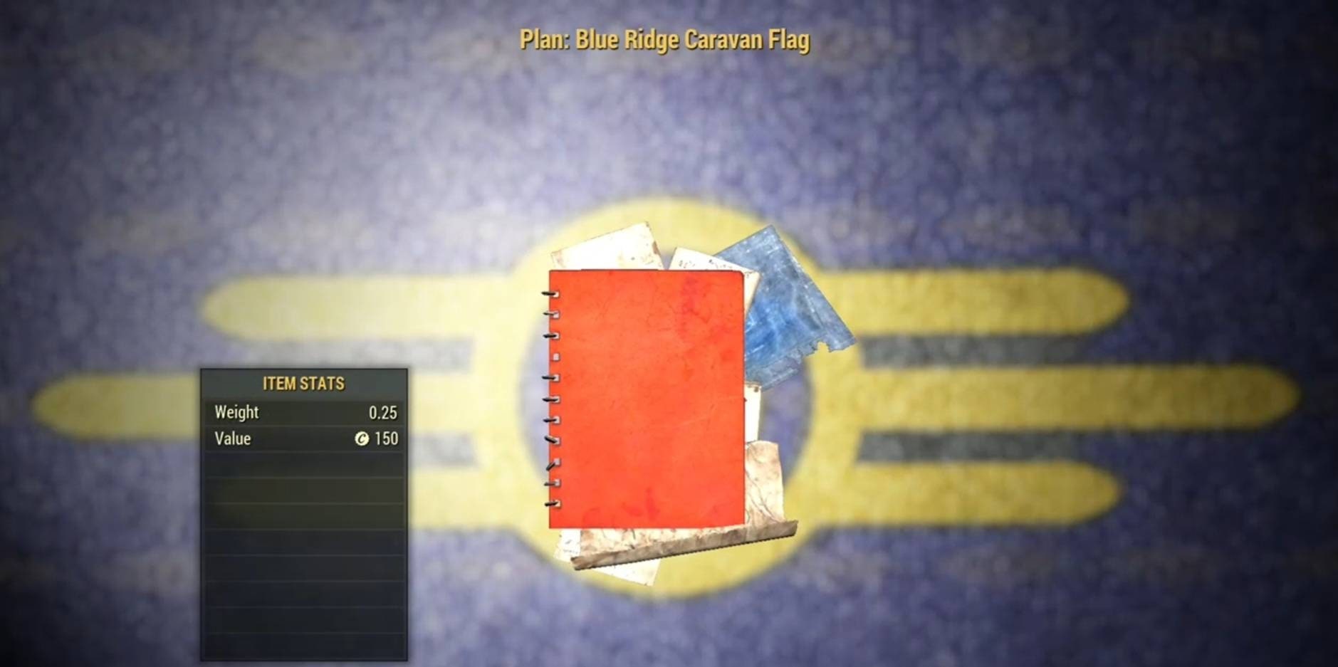 Fallout 76 Blue Ridge Caravan Flag Plan Xbox - Etsy