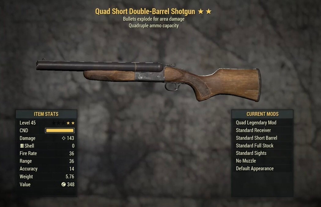 Sawed Off Double Barrel Shotgun With A Stock