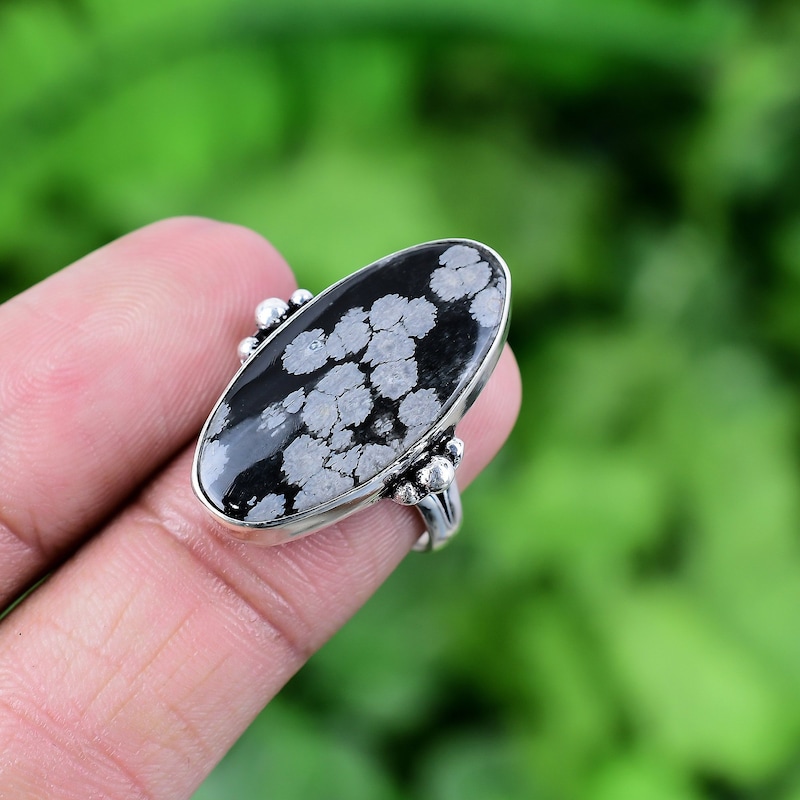 Obsidian Rings - Etsy