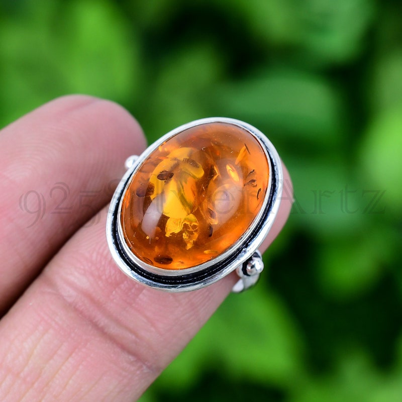 Amber Ring - Etsy