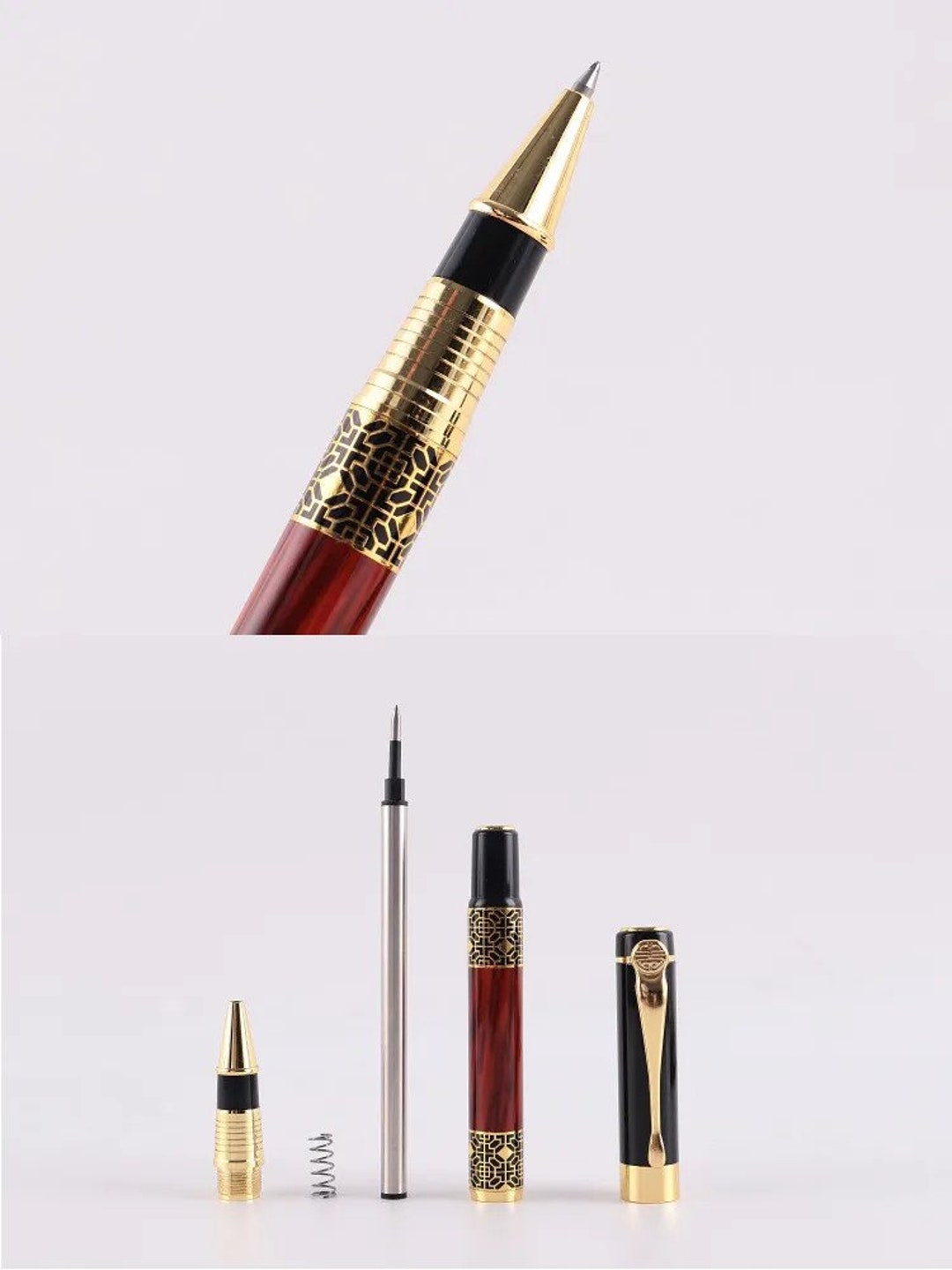 Redwood Effect Ornate Ballpoint Pen - Etsy