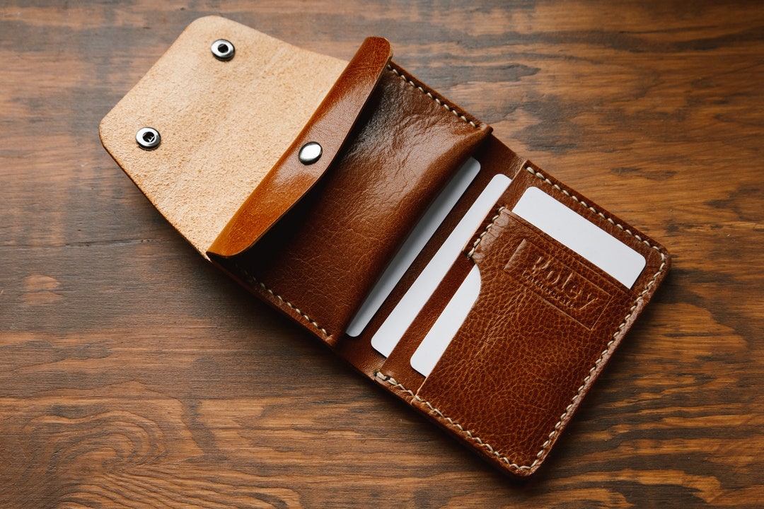 Bi Click Wallet Brown Gloss - Etsy