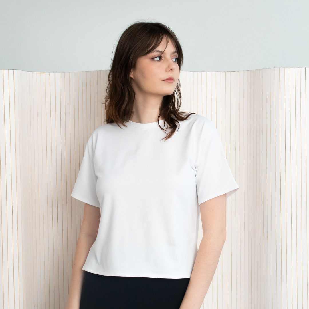 Boxy T-shirt Minimal Digital Sewing Pattern US Size 0-20 Instant ...