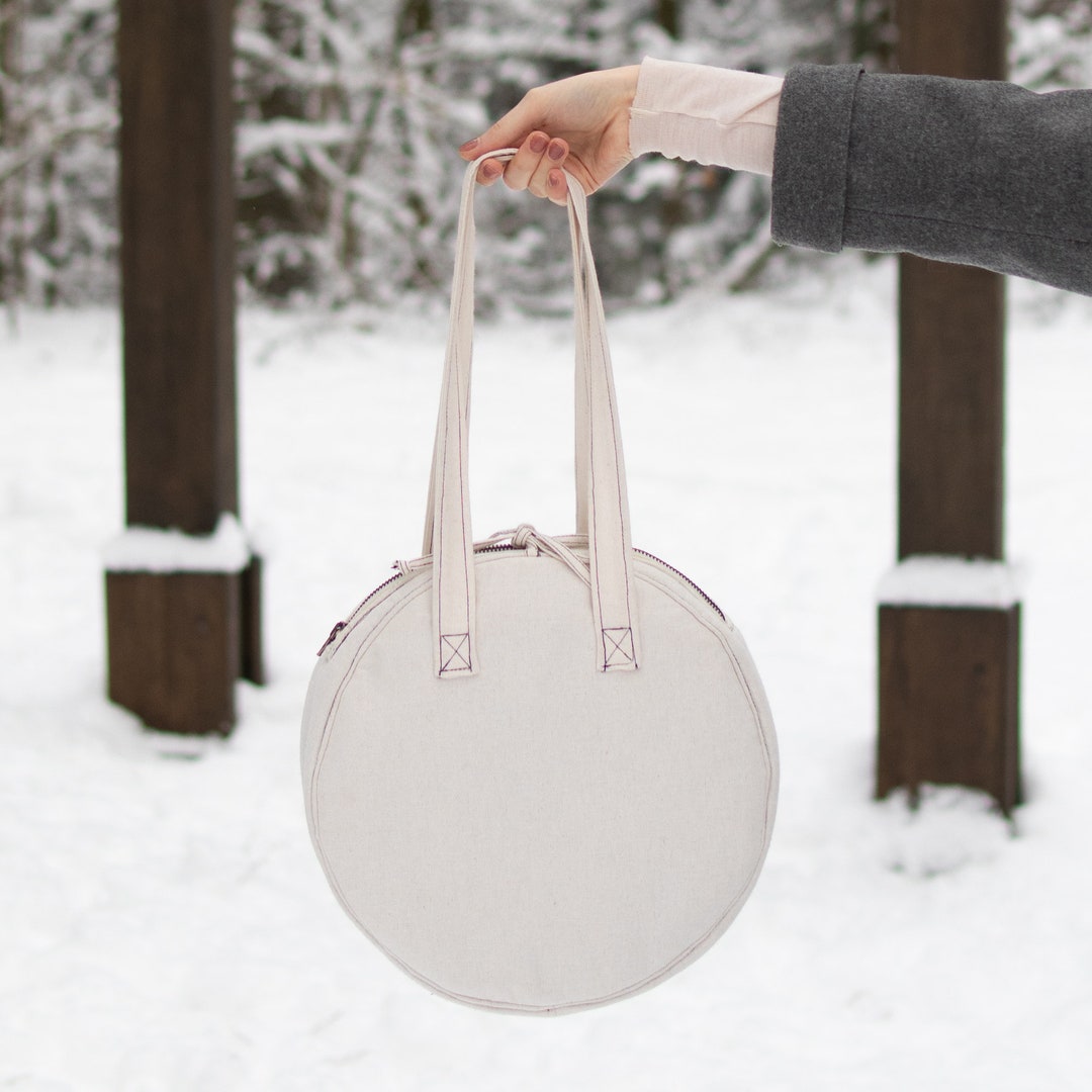 Circle Bag | Minimal Round Tote Digital Sewing Pattern in English ...