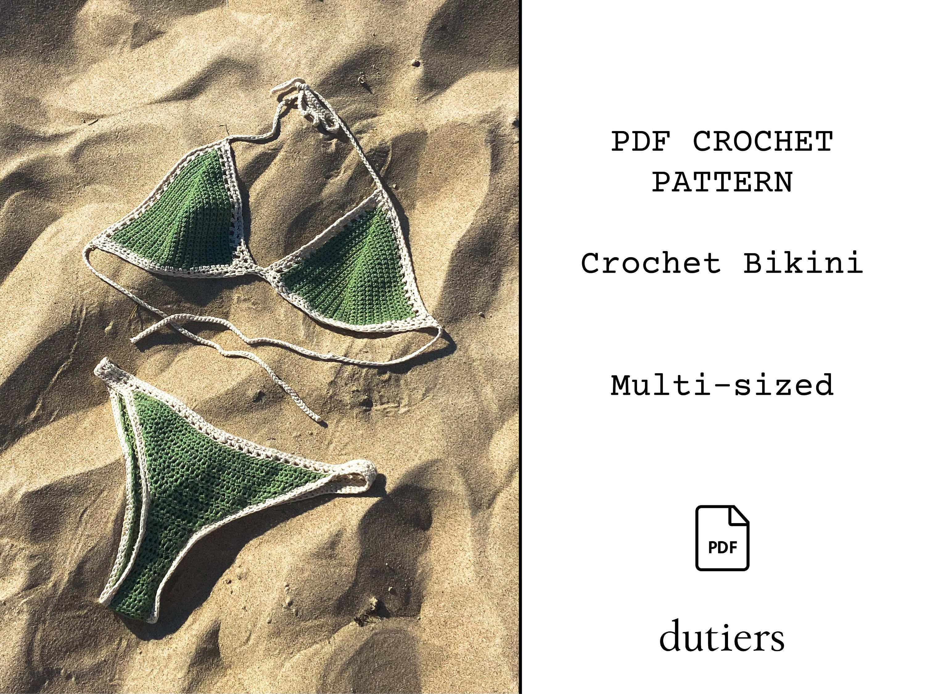 Crochet Bikini Pattern | Two-piece Swimsuit Tutorial (PDF Download) - Etsy