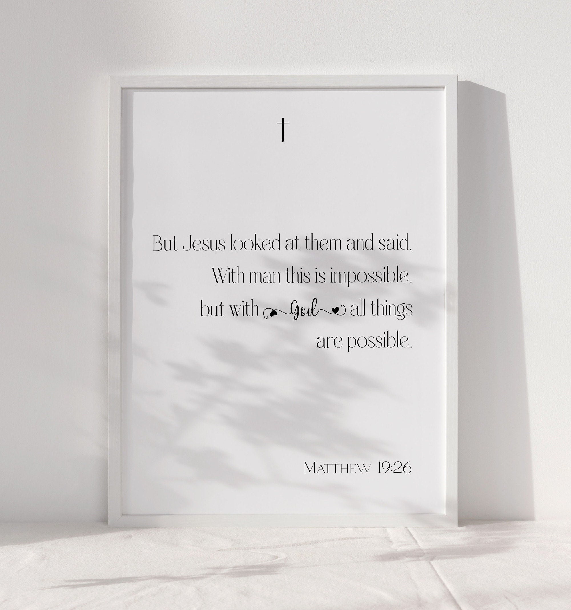 Bible Verse Printable Wall Art Christian Art Print God Quotes Jesus ...