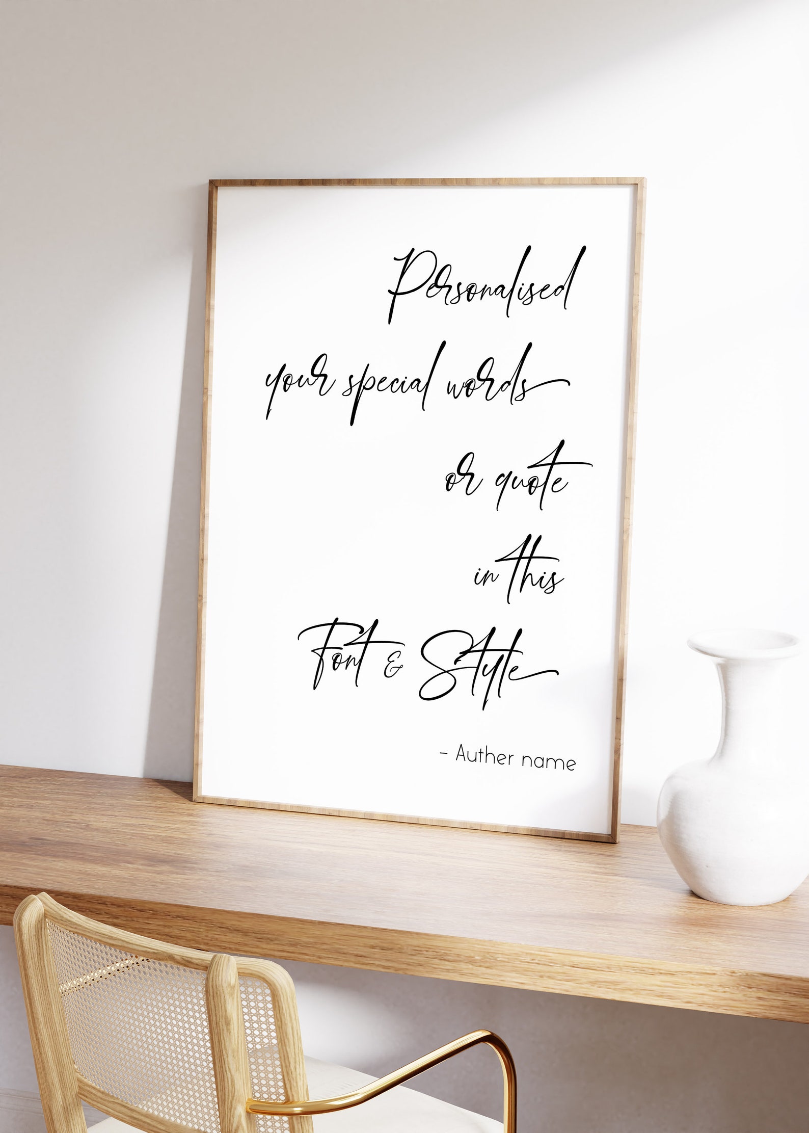 Custom Quote Print Wall Art Printable Personalised Text Print ...