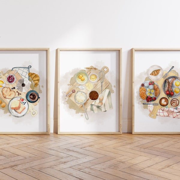 Watercolor Kitchen Art - Etsy