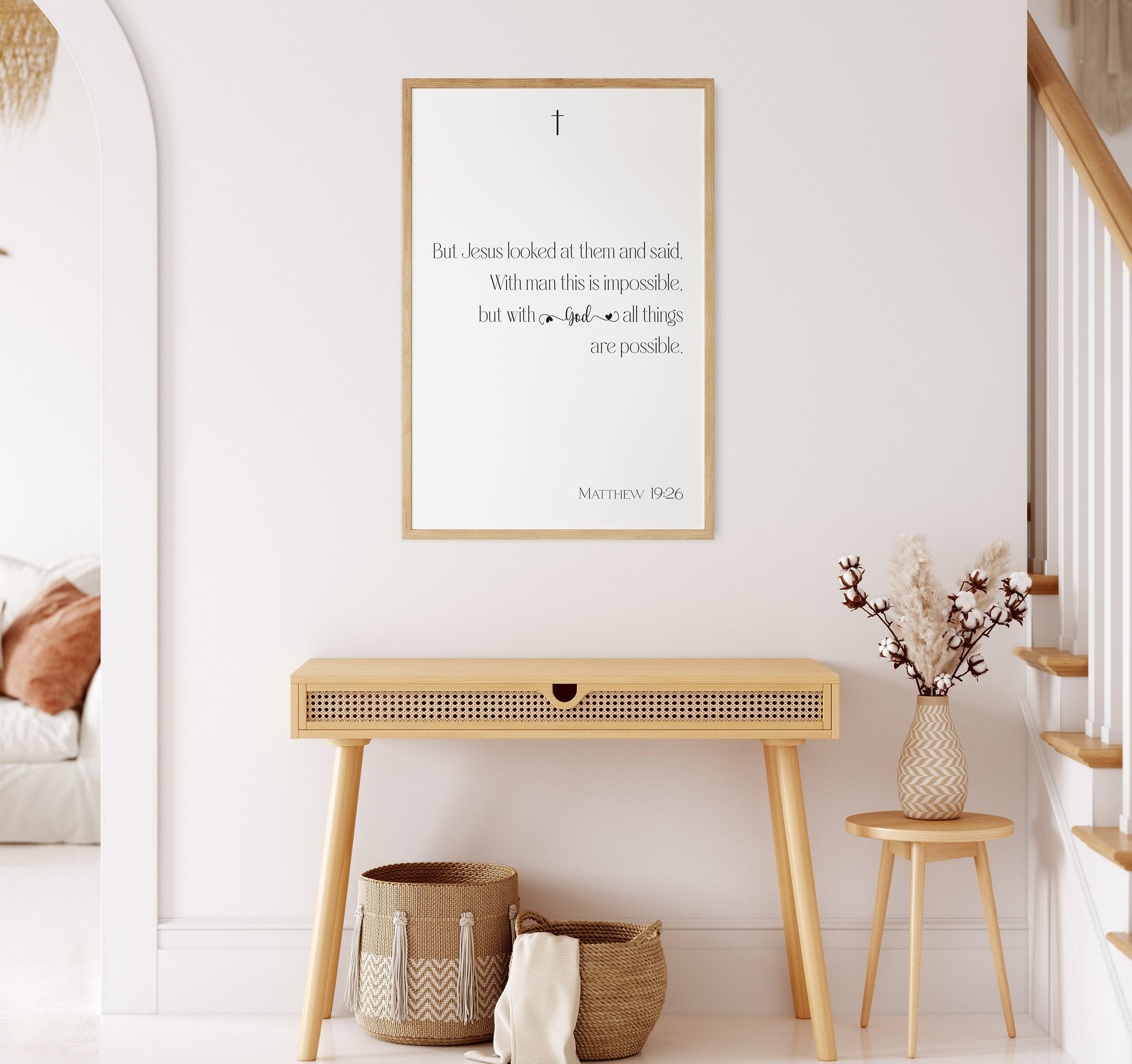 Bible Verse Printable Wall Art Christian Art Print God Quotes Jesus ...