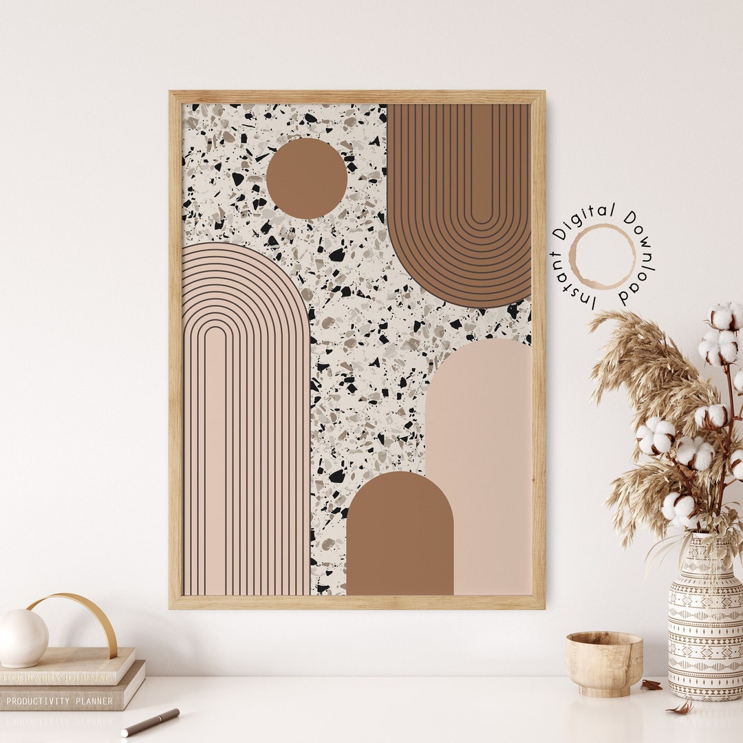 Boho Abstract Line Wall Art Abstract Art Printable Minimalist Line Art ...
