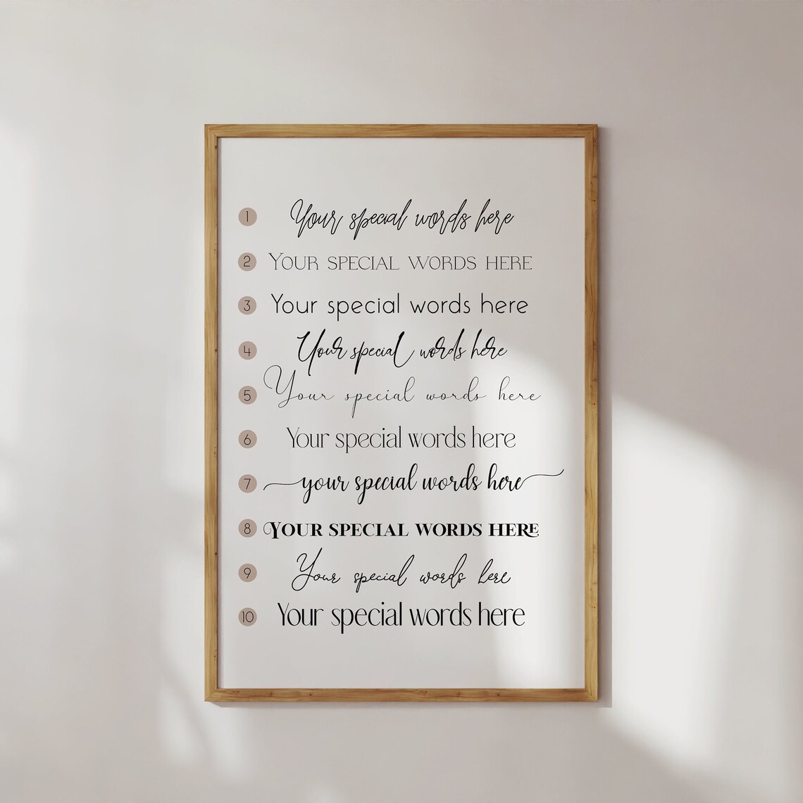 Custom Quote Print Wall Art Printable Personalised Text Print ...