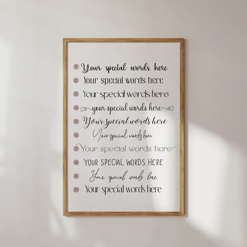 Custom Quote Print Wall Art Printable Personalised Text Print ...