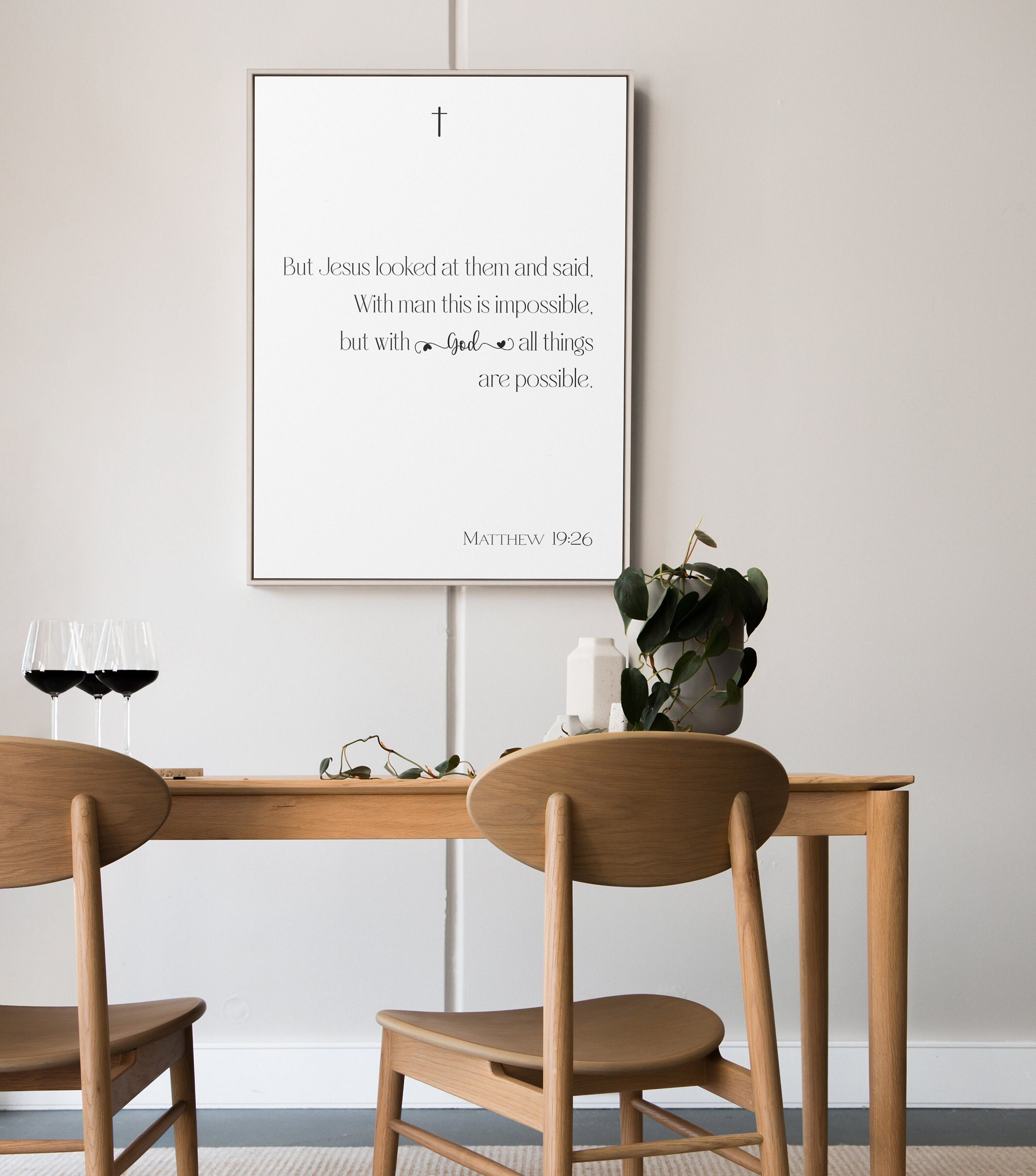 Bible Verse Printable Wall Art Christian Art Print God Quotes Jesus ...