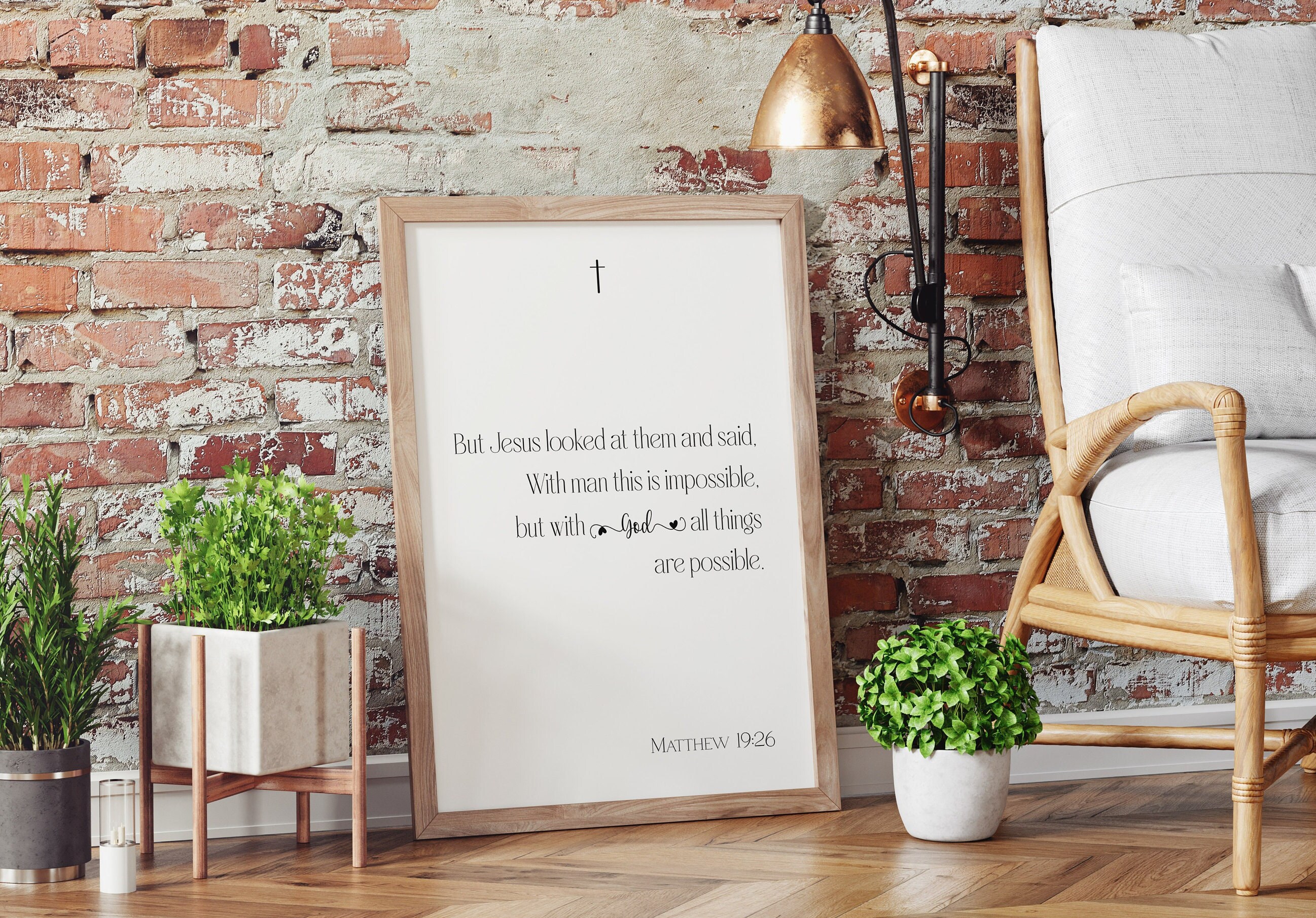 Bible Verse Printable Wall Art Christian Art Print God Quotes Jesus ...