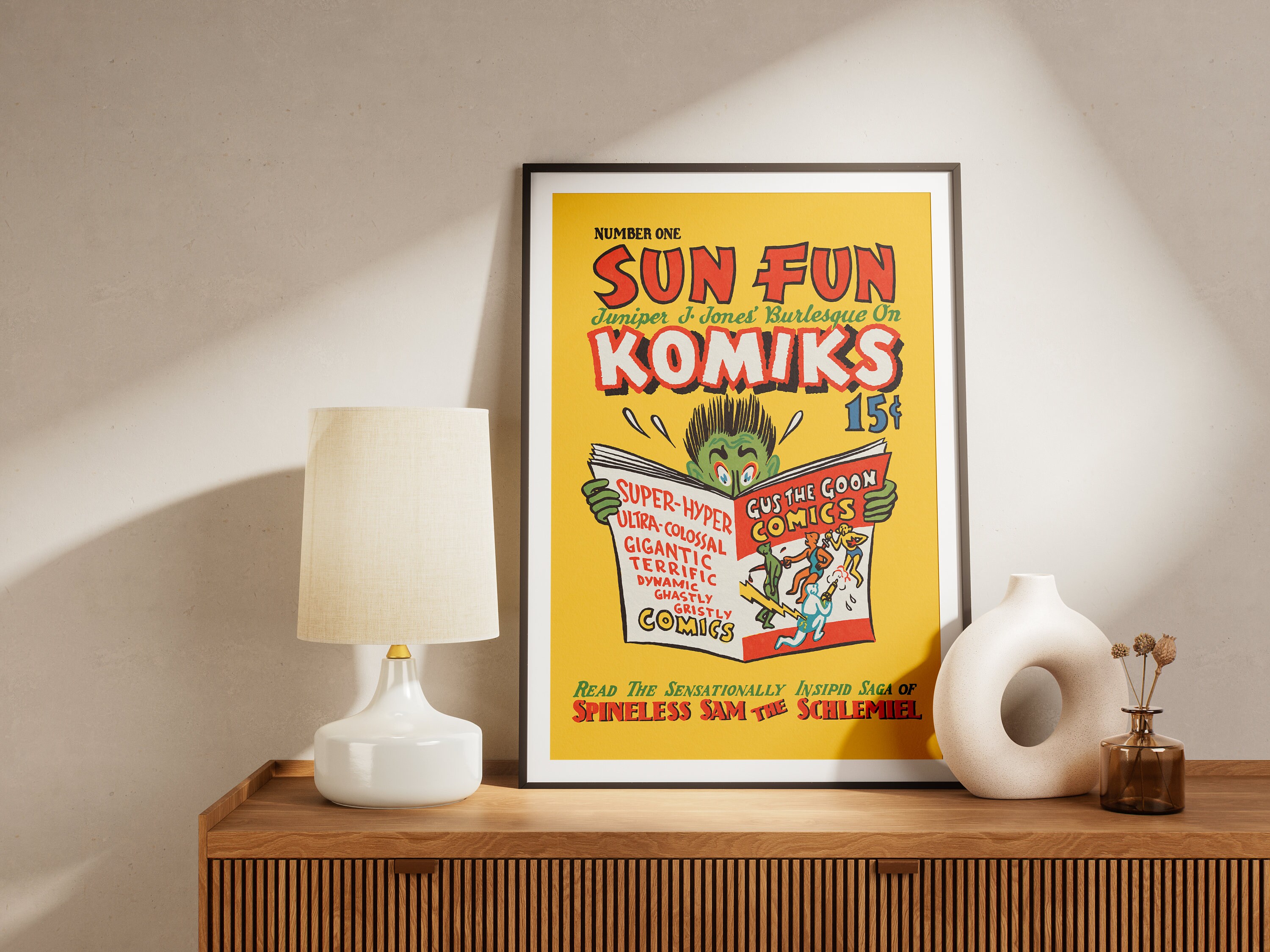 1930s Retro Comic Wall Art, Printable Vintage Comic Cover, Funny Quirky ...