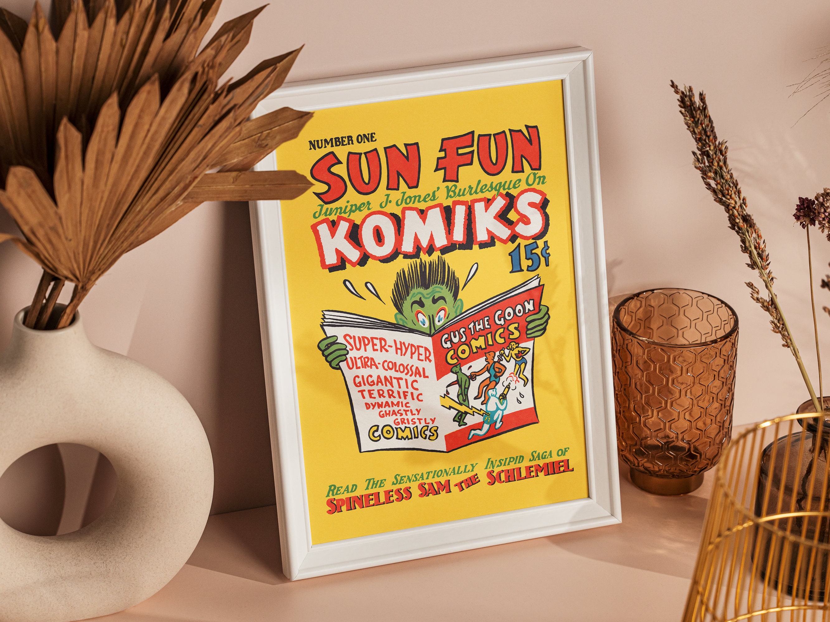 1930s Retro Comic Wall Art, Printable Vintage Comic Cover, Funny Quirky ...